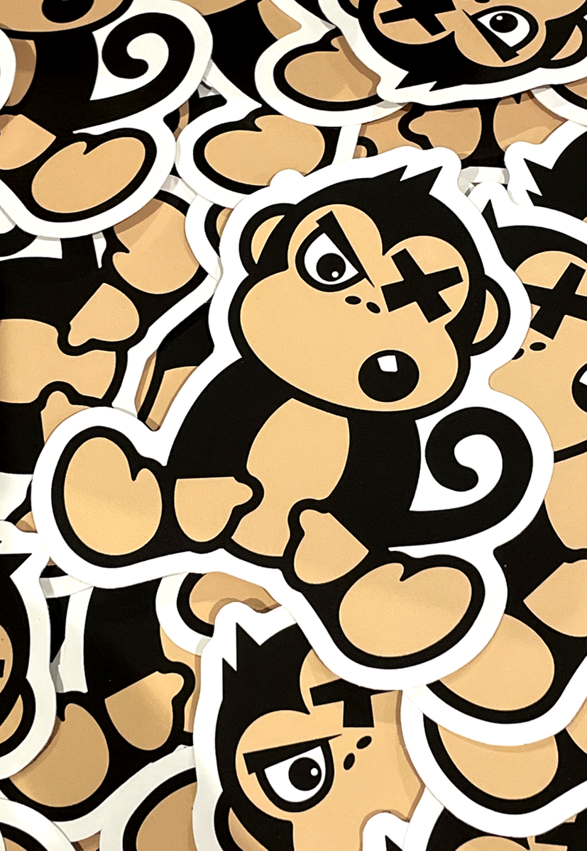 DEADLY. MONKEY 10cm Sticker – DEADLY BRAND