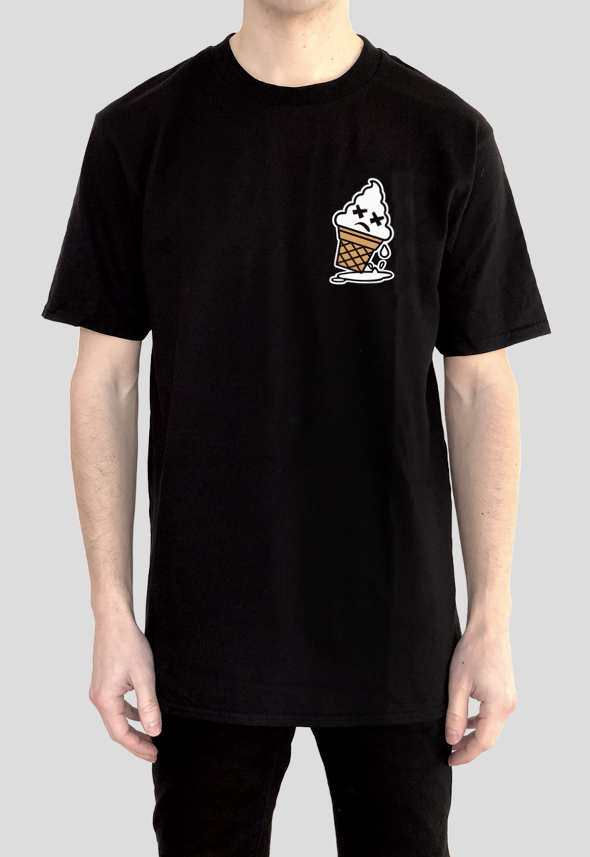 Deadly Brand Ice Scream T-shirt Black | Deadly Clothing Brand – DEADLY ...
