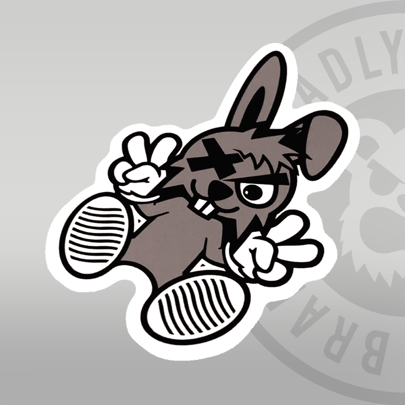 DEADLY. BUNNY Sticker 10cm – DEADLY BRAND