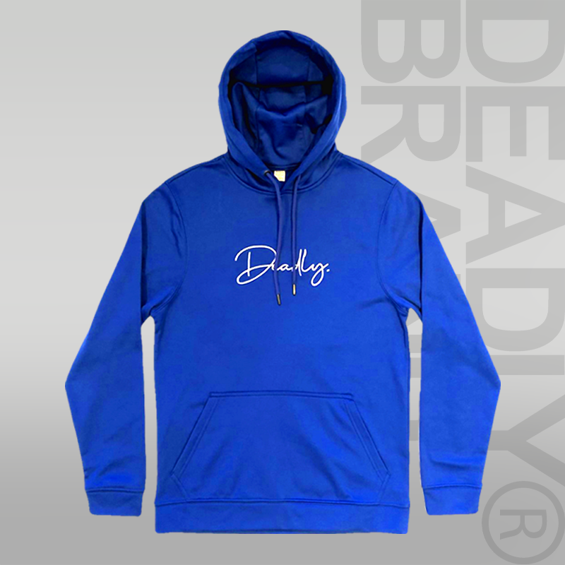 Deadly. Signature Hoodie Blue - XXL ONLY – DEADLY BRAND